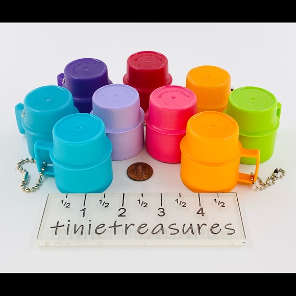 Tupperware | Accessories | Tupperware Mini Mug Keychain Set Of 9 New ...